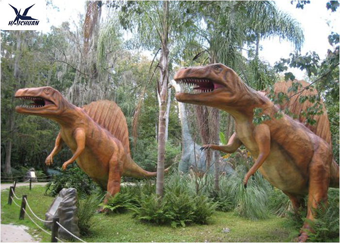 amusement park decoration realistic dinosaur statues artificial