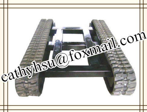 rubber track undercarriage, rubber track system, rubber track frame, rubber crawler undercarriage, rubber crawler chasis, rubber crawler track undercarriage, drilling rig rubber track undercarriage, crusher track undercarriage, undercarriage assembly