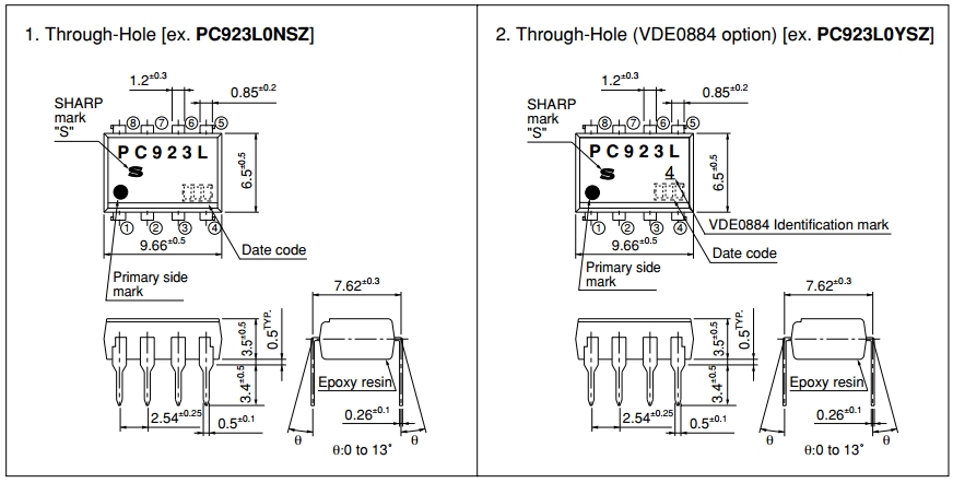 pc923l ic chips high speed, gate drive dip 8 pin opic photo