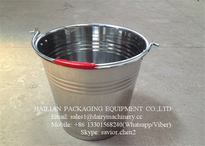 steel milk bucket for liquid transporting , steel milk pail