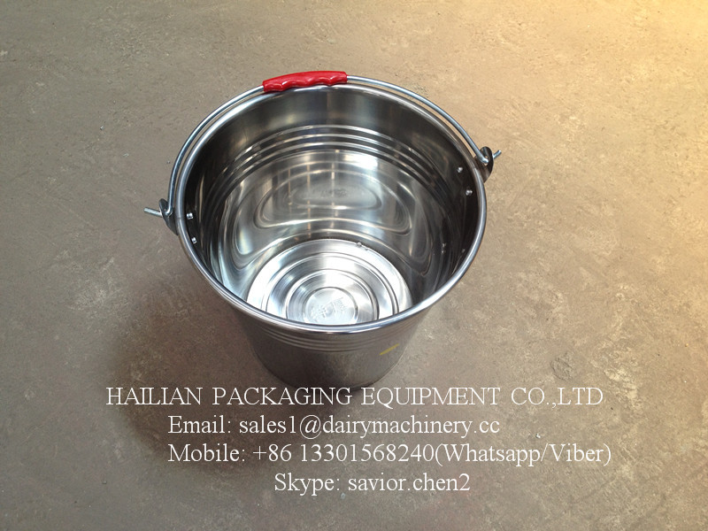 steel milk bucket for liquid transporting , steel milk pail